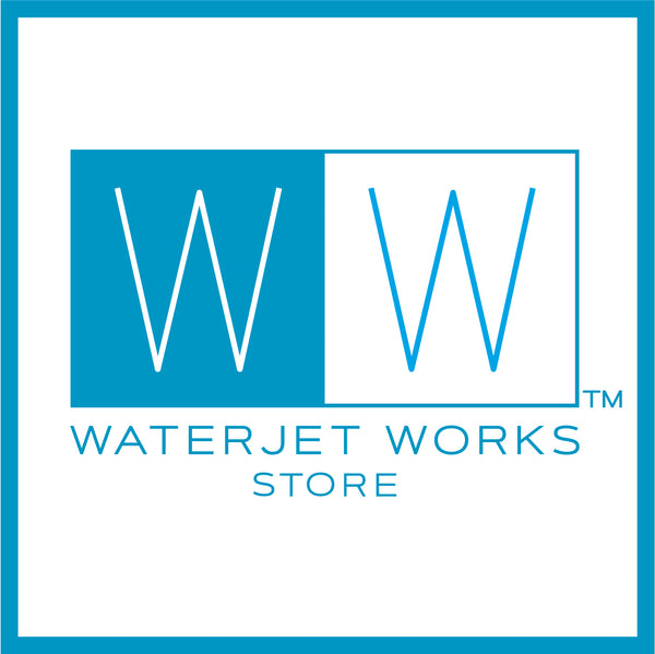 Logos custom cut in Porcelain by Waterjet Works – Waterjet Works Store